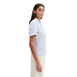 Marc O'Polo MARC O'POLO Damen Poloshirt "aus Garment-Dyed-Piqu&eacute;-Jersey"airy blau, Gr. XL, unifarben, Obermaterial: 100% Baumwolle, Shirts