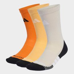 Damen Funktionssocken "PRF C CC CRW 3P", adidas Performance, Gr. Mpure orange, semi ice tangerine, orbit grau, Obermaterial: 56% Polyester, 40%