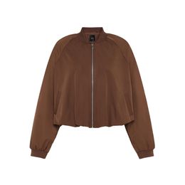 Zero Damen Canvasjacke "Damen mit Rei&szlig;verschluss"downtown braun, Gr. 36, unifarben, Obermaterial: 100% Polyester. Futter: 100% Polyester, Jacken