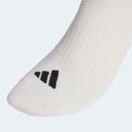 Damen Funktionssocken "3-STREIFEN, KN&Ouml;CHELLANG, MIT POLSTERUNG, 3ER-PACK", adidas Performance, Gr. XXL, wei&szlig;, Obermaterial: 59% Baumwolle, 37%