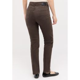 Angels Damen Straight-Jeans "CICI"chocolate used, Gr. 34, Denim/Jeans, Obermaterial: 92% Baumwolle, 6% Polyester, 2% Elasthan, Jeans,