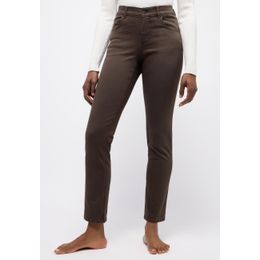 Angels Damen Straight-Jeans "CICI"chocolate used, Gr. 46, Denim/Jeans, Obermaterial: 92% Baumwolle, 6% Polyester, 2% Elasthan, Jeans,