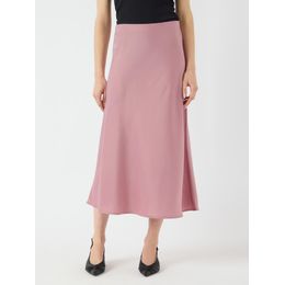 Y.A.S Damen Midirock "YASPELLA HW MIDI SKIRT S. NOOS", lila, Gr. L, unifarben, Web, Obermaterial: 97% Polyester, 3% Elasthan, R&ouml;cke