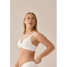 Naturana Damen B&uuml;gelloser BH "The Wednesday", Gr. 85, beige, Obermaterial: 89% Polyamid, 11% Elasthan. Futter: 100% Polyester. Spitze: 64% Polyamid,