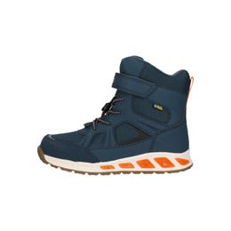 ZIGZAG M&auml;dchen Stiefel "Clementu", Gr. 27blau, grau, Kunstfaser, Lederimitat, Schuhe, mit robuster TPR-Au&szlig;ensohle
