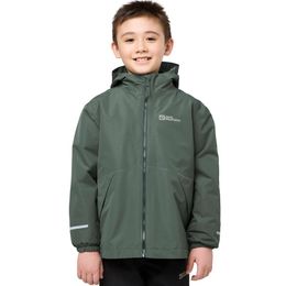 Jack Wolfskin Kinder 3-in-1-Funktionsjacke "ICELAND 3IN1 JACKET K", gr&uuml;n, Gr. 104, Obermaterial: 100% Polyester. Futter: 100% Polyester, Jacken,