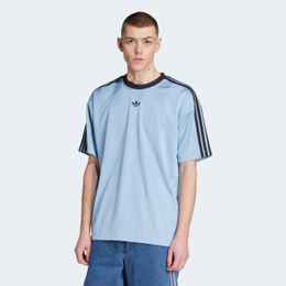 Herren T-Shirt "ADIDAS ADICOLOR JACQUARD TRIKOT", schwarz, Gr. XXL, adidas originals, Obermaterial: 100% Polyester, Shirts, lockere Passform,