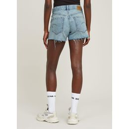 G-Star Raw G-STAR Damen 5-Pocket-Hose "True Shorts Raw Edge", blau, Gr. 24, Obermaterial: 100% Baumwolle, Hosen