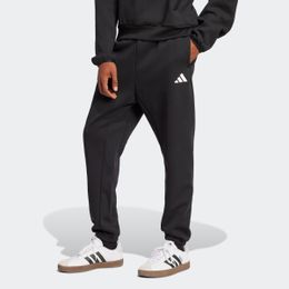 Herren Sporthose "FUTURE ICONS SMALL LOGO", schwarz, Gr. S, adidas Sportswear, Obermaterial: 67% Polyester, 33% Baumwolle, Hosen