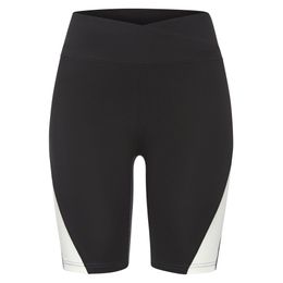 active by Lascana Lascana Active Sportshorts Damen Gr&ouml;&szlig;e S anthrazit / wei&szlig;