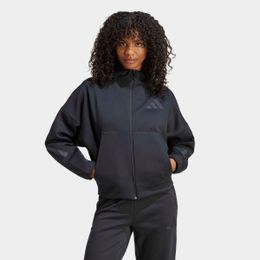 Damen Kapuzensweatshirt "ADIDAS Z.N.E. ZIP-HOODIE", schwarz, Gr. L, adidas Sportswear, Obermaterial: 57% Polyester, 43% Baumwolle, Sweatshirts
