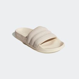Damen Pantolette "SHOWER ADILETTE", adidas Sportswear, Gr. 38, wei&szlig;, Leder, Schuhe