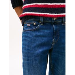 Tommy Jeans Herren Slim-fit-Jeans "Scanton Slim", blau, Gr. 32, Denim/Jeans, Obermaterial: 92% Baumwolle, 6% Polyester, 2% Elasthan, Jeans, mit