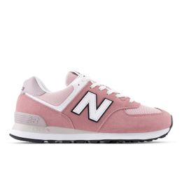 New Balance Damen Sneaker "574", Gr. 37,5nb 102 wei&szlig;, Leder, Synthetik, Textil, Schuhe, mit Gummilaufsohle