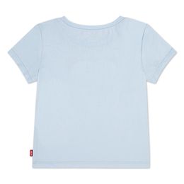LEVI'S KIDS M&auml;dchen T-Shirt "LVG BATWING TEE", blau, Gr. 6M, Jersey, Obermaterial: 100% Baumwolle, Shirts, mit LEVIS-Print - for BABY GIRLS