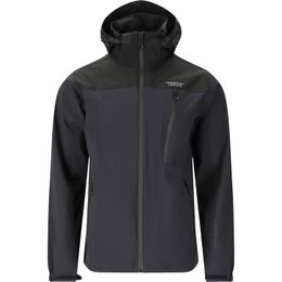 WEATHER REPORT Herren Outdoorjacke "DELTON W-PRO15000", schwarz, Gr. L, bedruckt, mehrfarbig, 94% Polyester, 6% Elasthan, Jacken, ist atmungsaktiv,