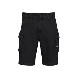 11 Project Herren Cargoshorts "Cargoshorts PRLijan", schwarz, Gr. XL, Obermaterial: 98% Baumwolle CO. 2% Elasthan EL., Hosen