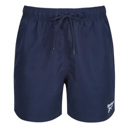 Reebok Herren Badeshorts ""Yale"", blau, Gr. L, clean, unifarben, Microfaser, Polyester, Badehosen, mit Kordelzug und elastischem Bund, mit Logo,