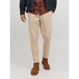Jack & Jones JACK & JONES Herren Chinos "JPSTACE JJHARLOW CHINO NOOS", beige, Gr. 30, unifarben, Web, Obermaterial: 98% Baumwolle, 2% Elasthan, Hosen