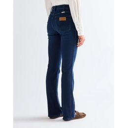 Wrangler Damen Bootcut-Jeans "WRA-W28B", blau, Gr. 27, Denim/Jeans, Obermaterial: 82% Baumwolle, 8% Lyocell, 8% Polyester, 2% Elasthan, Jeans