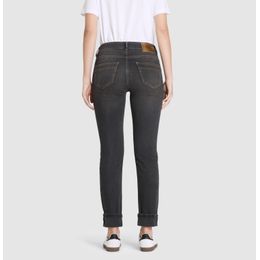 MAC Damen Slim-fit-Jeans "RICH SLIM"fancy braun schwarz, Gr. 48, unifarben, Denim/Jeans, Obermaterial: 78% Baumwolle, 12% Lyocell, 7%