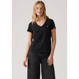 Levi's LEVI'S Damen T-Shirt "VNECK TEE 2 PACK"2 pack tee caviar,, Gr. S, Jersey, Obermaterial: 100% Baumwolle, Shirts