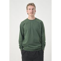 Cleptomanicx Herren Sweatshirt "Ligull", lila, Gr. L, meliert, 100% Baumwolle, Sweatshirts, mit kleiner M&ouml;wen-Stickerei