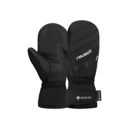 Reusch M&auml;dchen F&auml;ustlinge "Tommy GORE-TEX Junior", schwarz-wei&szlig;, Gr. 3,5, mehrfarbig, 94% Polyester, 6% Lederimitat, Handschuhe, mit atmungsaktiver,