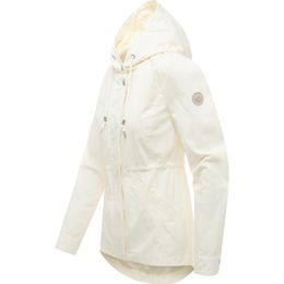 Ragwear Damen Parka "Dankira", wei&szlig;, Gr. XL, Obermaterial: 68% Baumwolle, 32% Nylon. Innenfutter: 100% Polyester, Jacken, Leichte &Uuml;bergangsjacke mit