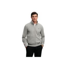 Superdry Herren Sweatshirt "Sweatjacke Essential Logo Track Top", grau, Gr. L, Obermaterial: 60% Baumwolle CO. 40% Polyester PES., Sweatshirts