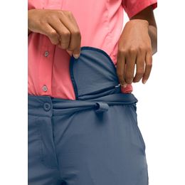 Maier Sports Damen Outdoorhose "Inara slim zip", blau, Gr. 22, 90% Polyamid, 10% Elasthan, Hosen, Damen Zip-Off Wanderhose, atmungsaktive