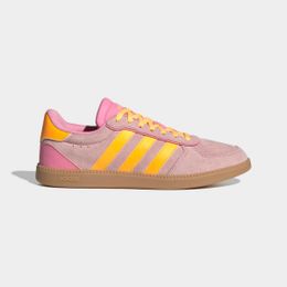 Damen Sneaker "BREAKNET SLEEK", adidas Sportswear, Gr. 36bliss pink, lucid tangerine, gum 3, Leder, Synthetik, Schuhe, inspiriert vom Design des