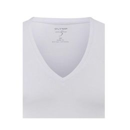 OLYMP Herren T-Shirt "Casual", wei&szlig;, Gr. XL, Obermaterial: 94% Baumwolle, 6% Elasthan, Shirts