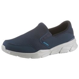 Skechers Herren Slip-On Sneaker "Equalizer", Gr. 41, blau, Synthetik, Textil, unifarben, Schuhe, Slipper, Freizeitschuh mit Air Cooled Memory Foam