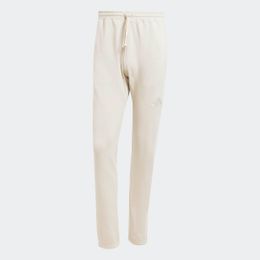 Herren Sporthose "ALL SZN FRENCH TERRY REGULAR TAPERED", beige, Gr. XXXL, adidas Sportswear, Obermaterial: 100% Baumwolle, Hosen