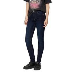 QS Damen Skinny-fit-Jeans "SADIE", blau, Gr. 44, unifarben, Denim/Jeans, Obermaterial: 99% Baumwolle, 1% Elasthan. Futter: 65% Polyester, 35%