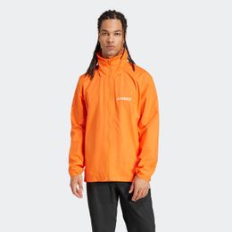 adidas terrex Herren Regenjacke "MULTI ESSENTIALS 2L", orange, Gr. XL, Obermaterial: 100% Polyester, Jacken