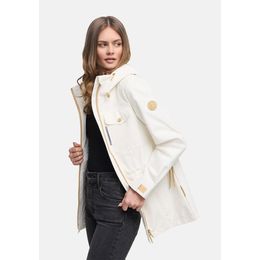 Marikoo Damen Outdoorjacke "Sohaa", wei&szlig;, Gr. XL, Obermaterial: 100% Polyester. Kapuze: 62% Polyester, 33% Baumwolle, 5% Elasthan. Wattierung: 100%