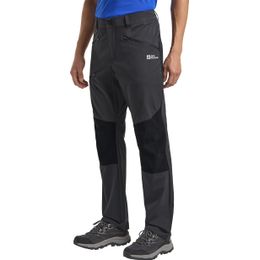Jack Wolfskin Herren Trekkinghose "HIKING ALPINE PANTS M", grau, Gr. 46, Obermaterial: 87% Polyester, 13% sonstige Fasern, Hosen
