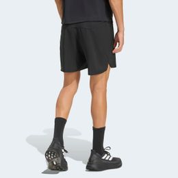Herren Laufshorts "RUN ESS SHOR M"schwarz, innenbeinl&auml;nge ca. 18 cm, Gr. M, adidas Performance, Obermaterial: 100% Polyester, Hosen