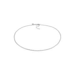 Elli Premium Halskette Basic Kette, Choker Damen Gr&ouml;&szlig;e 36 silber