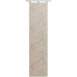 Neutex for you! Schiebegardine NEUTEX FOR YOU, B:57cm H:225cm, beige, Scherli, Polyester, Wohnzimmer, Gardinen, "Pelotas", inkl. Beschwerunsstange, Halbtransparent,