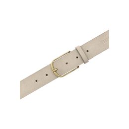 Mustang Damen Lederg&uuml;rtel ""Anna""cream, Gr. 80, Rindsleder, G&uuml;rtel, mit angerauter, velourisierter Oberfl&auml;che, 3,5 cm breit