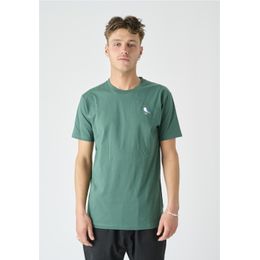 Cleptomanicx Herren T-Shirt "Embro Gull", orange, Gr. M, bestickt, 100% Baumwolle, Shirts, mit Gull-Stickerei