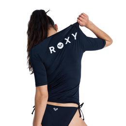 Roxy Damen Rash Guard "Essentials", schwarz, Gr. S, Obermaterial: 84% Polyester, 16% Elasthan., Shirts