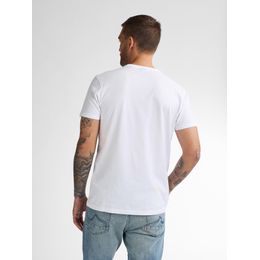 Herren Rundhalsshirt, wei&szlig;, Gr. M, PETROL INDUSTRIES, unifarben, Jersey, Obermaterial: 100% Baumwolle, Shirts, mit Logo Stickerei