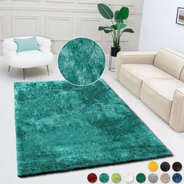Teppich Bruno Banani, B:240cm H:30mm L:320cm, blau, Kunstfaser, Wohnzimmer, Teppiche, "Dana Teppich, besonders weich und kuschelig, Kundenliebling",