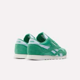 Reebok CLASSIC Damen Sneaker "CLASSIC NYLON", Gr. 40,5, gr&uuml;n, Leder, Synthetik, Textil, Schuhe