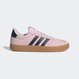 Damen Sneaker "VL COURT 3.0", adidas Sportswear, Gr. 42,5clear pink, legend ink, gum 3, Leder, Synthetik, Schuhe, inspiriert vom Design des adidas