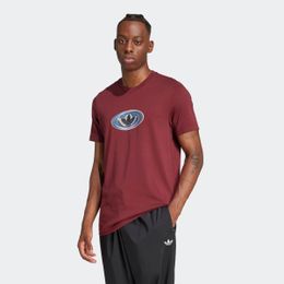Herren T-Shirt "adidas originals 90S LOGO", rot, Gr. M, adidas originals, Obermaterial: 100% Baumwolle, Shirts, Print T-Shirt, regul&auml;re Passform, aus